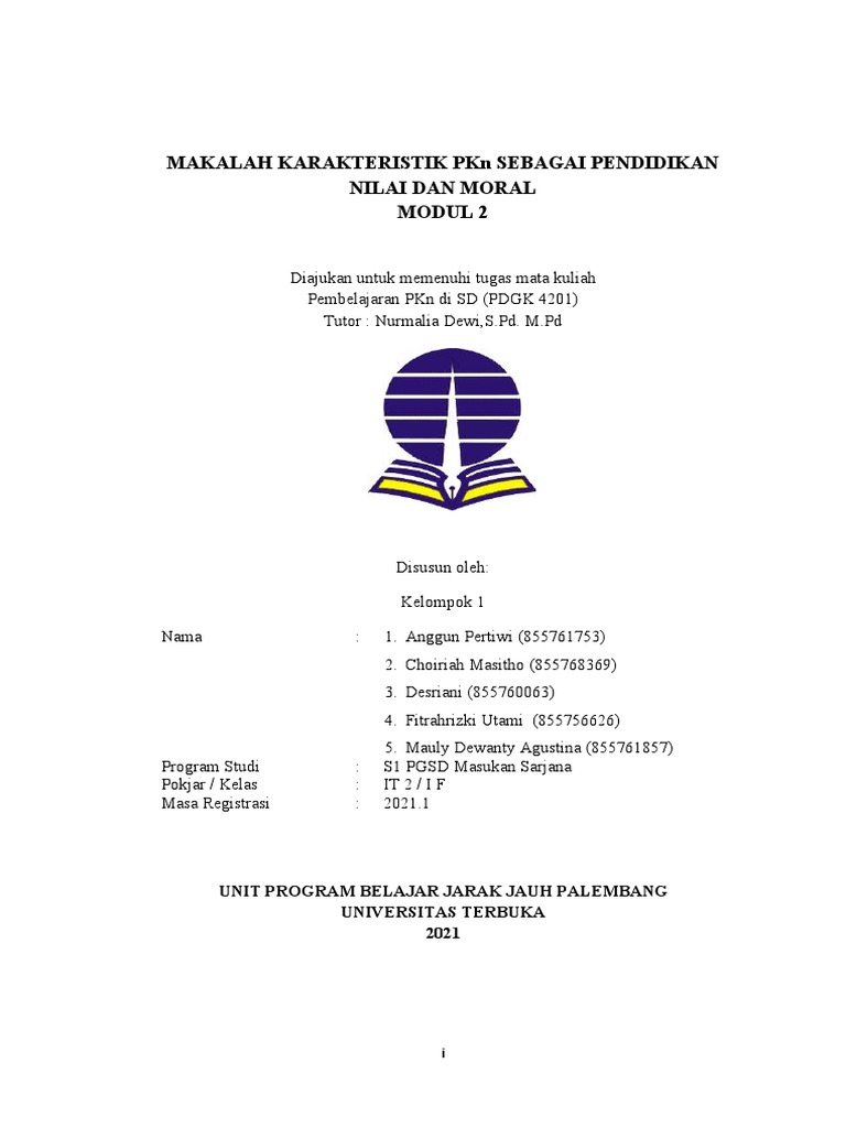 KEL 1 MAKALAH PEMBELAJARAN PKN Di SD | PDF
