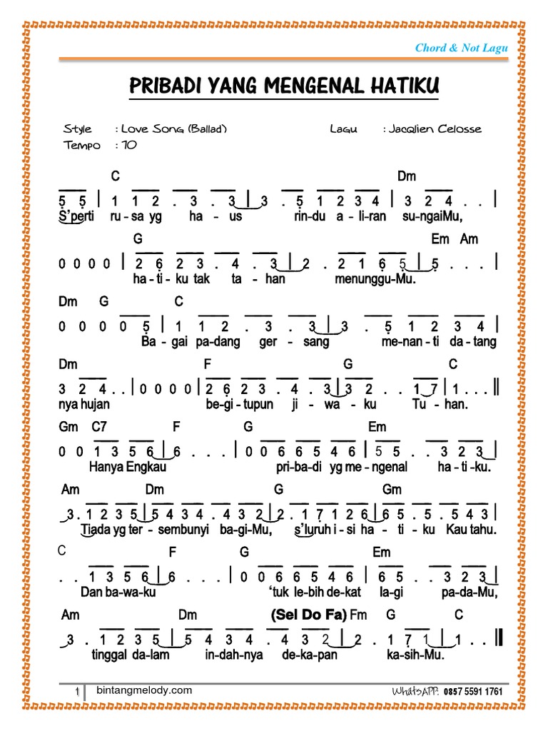 Pribadi Yang Mengenal Hatiku | PDF