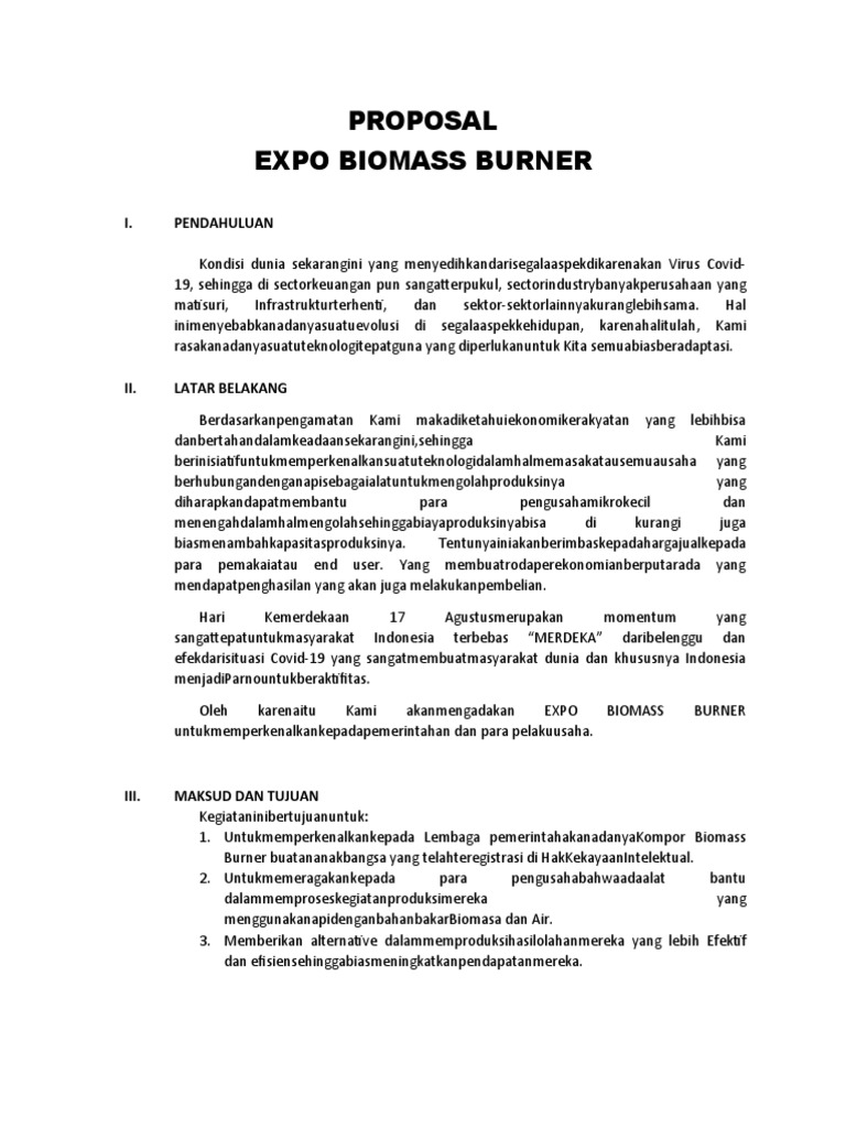 Proposal Expo 3 | PDF
