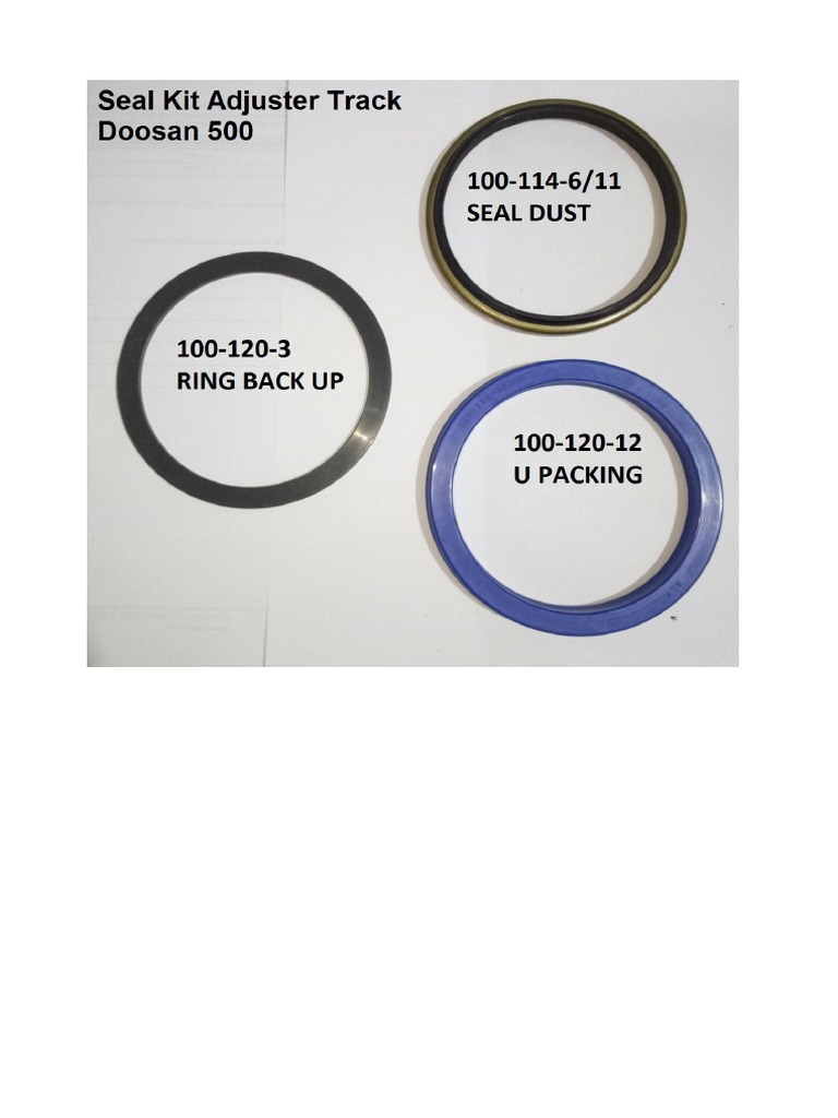 Seal Kit Track Adjuster Doosan 500 | PDF