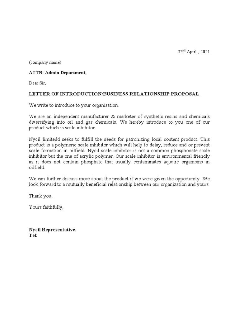 Oil and Gas Proposal and Introduction Le | PDF