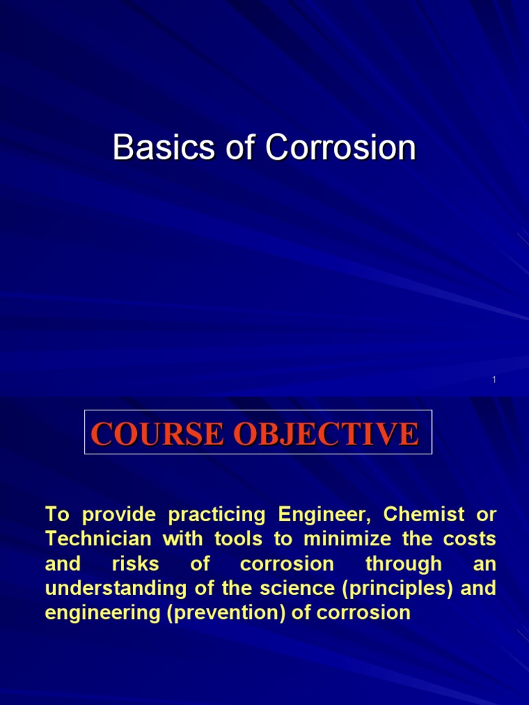 Introduction To Corrosionl | PDF | Corrosion | Anode