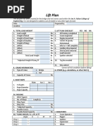 Lifting Plan Form | PDF