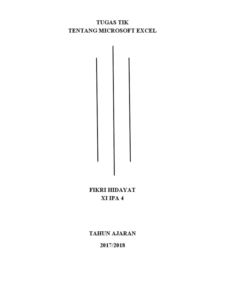 Fungsi Menu Bar Pada Microsoft Excel | PDF