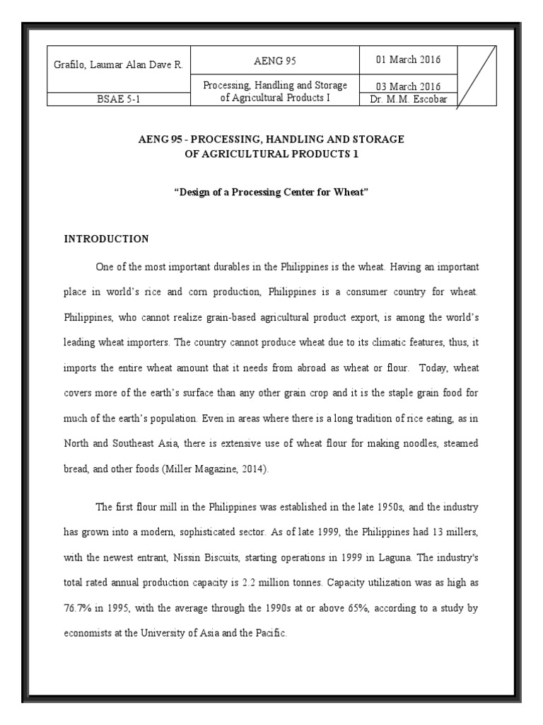 Feasibility Study | PDF | Dough | Breads