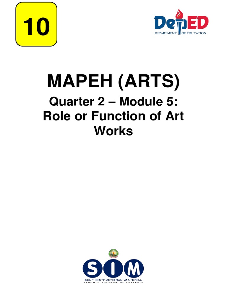 Arts 10 2nd Quarter Module 5 | PDF | Composition (Visual Arts) | Psychotherapy