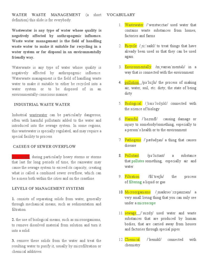 Aguas Residuales Ingles | PDF | Wastewater | Filtration