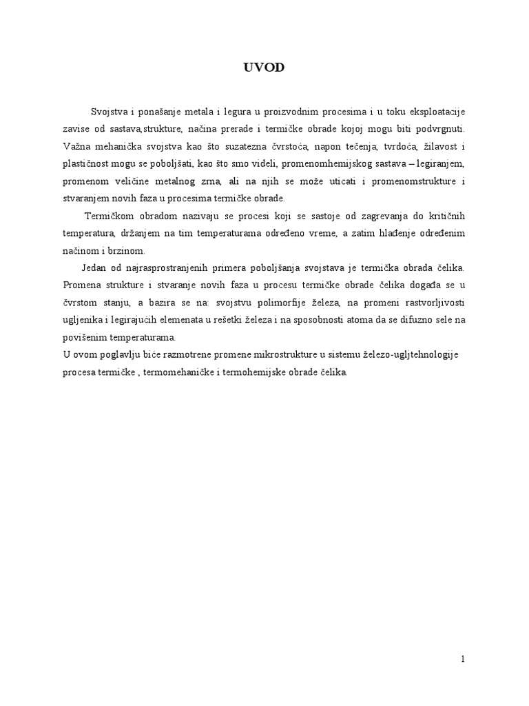 Termicka Obrada Celika | PDF