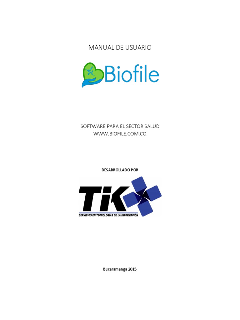 Manual Sistema Biofile | PDF | Contraseña | Ventana (informática)