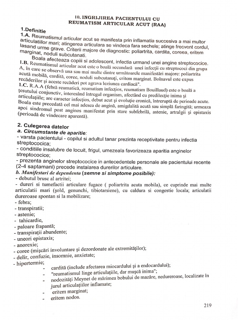Eseu Reumatism Articular Acut RAA | PDF