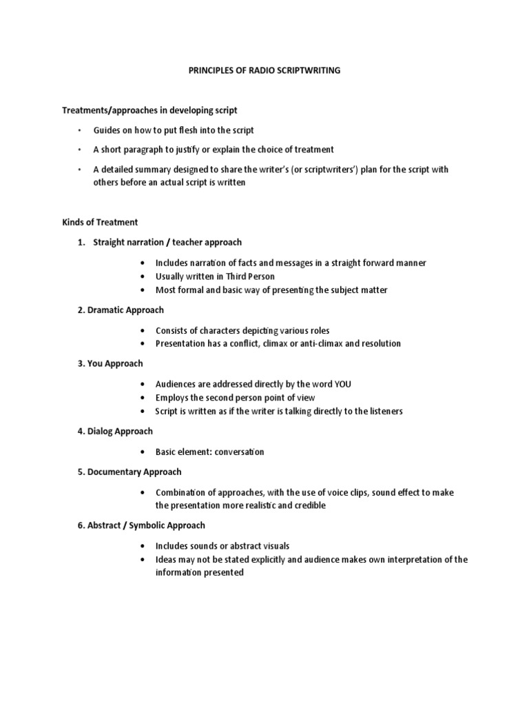 Lectures On Basic Principles in Scriptwriting and Informercial Radio ...