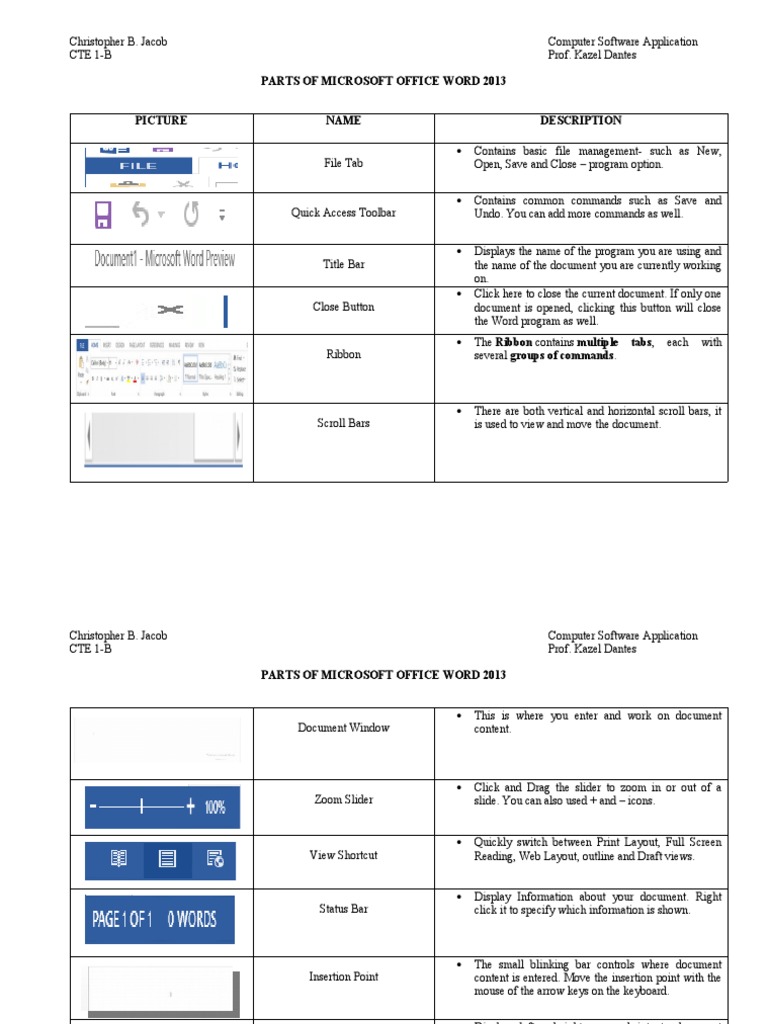 Microsoft Office Word 2013 | PDF | Microsoft Word | Graphical User ...