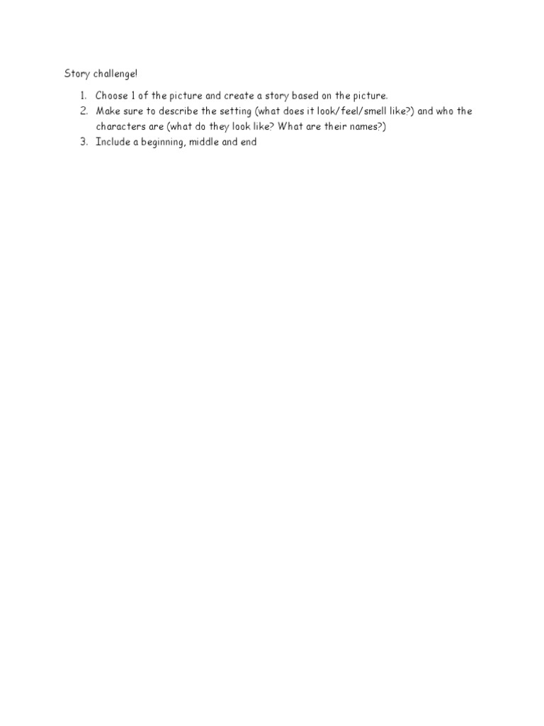 Story Challenge | PDF