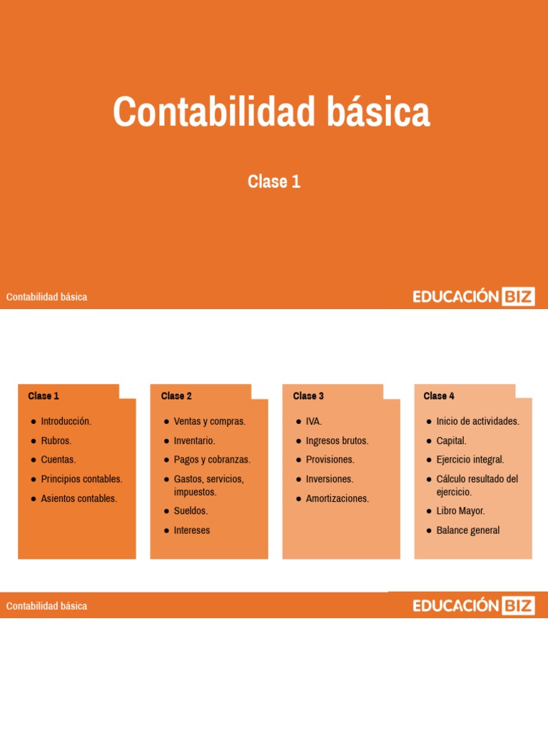 Clase 1 Contabilidad | PDF | Hoja de balance | Contabilidad