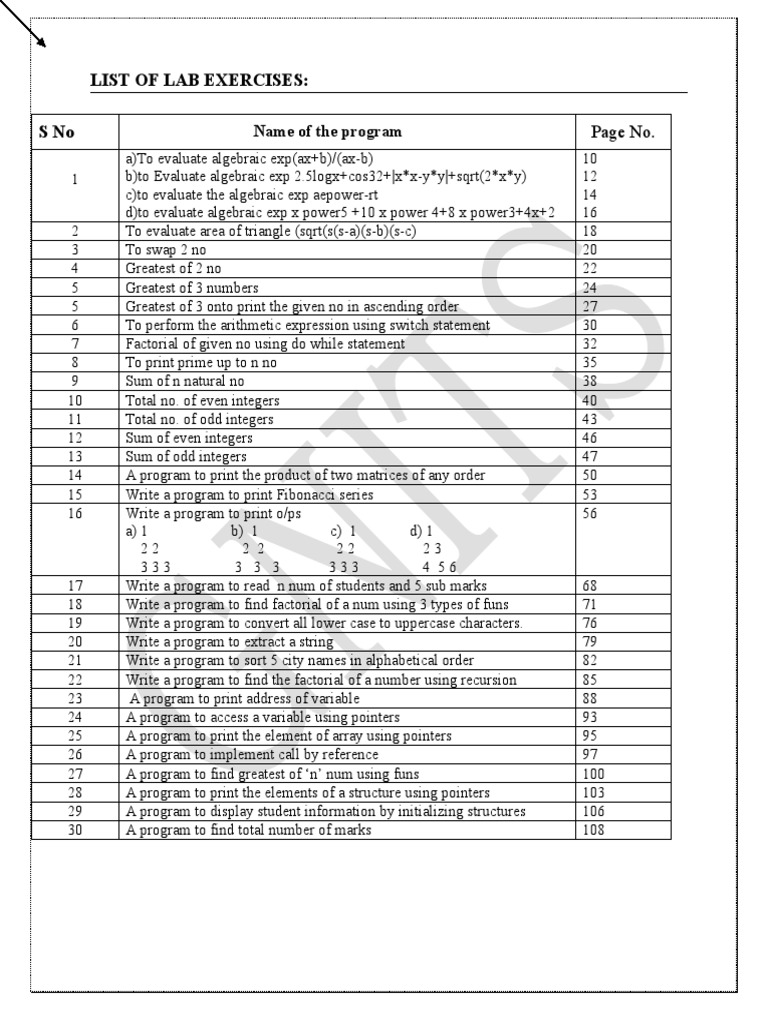 C& DS Lab Manual | PDF | Pointer (Computer Programming) | Array Data ...
