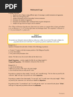 1.) Propositional Logic: Negation, Conjunction, Disjunction, Conditional, and Biconditional 2 ...
