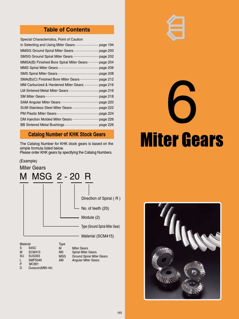 KHK Bevel Gears | PDF | Gear | Machines