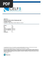 Manual Técnico CELF 5 Español | PDF