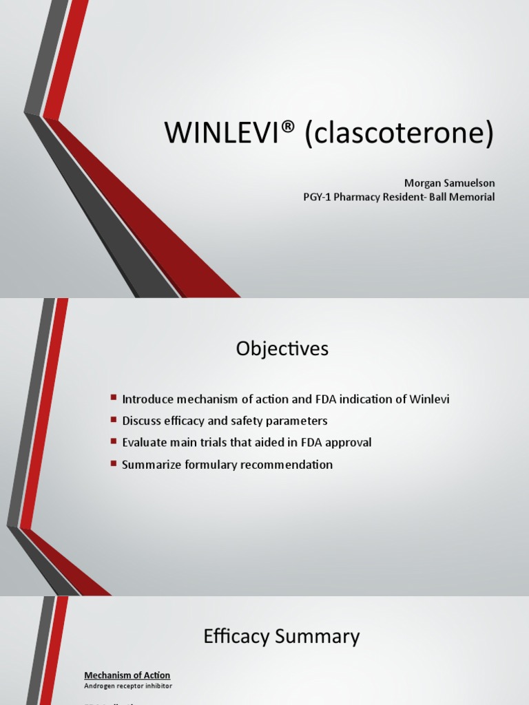 Winlevi Final Presentation | PDF | Pharmaceutical Sciences | Health ...