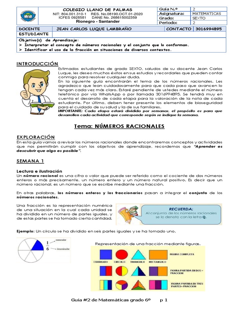 Círculo dividido en sextos y fracciones | PDF | Números | Número racional