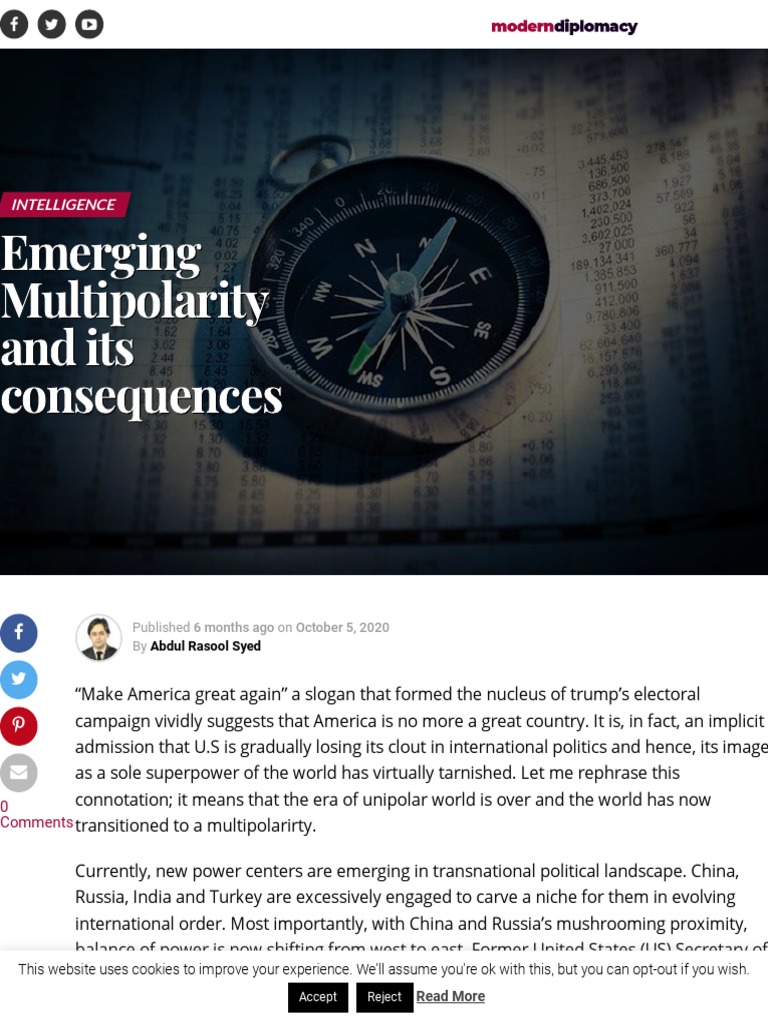 Emerging Multipolarity and Its Consequences - Modern Diplomacy | PDF ...