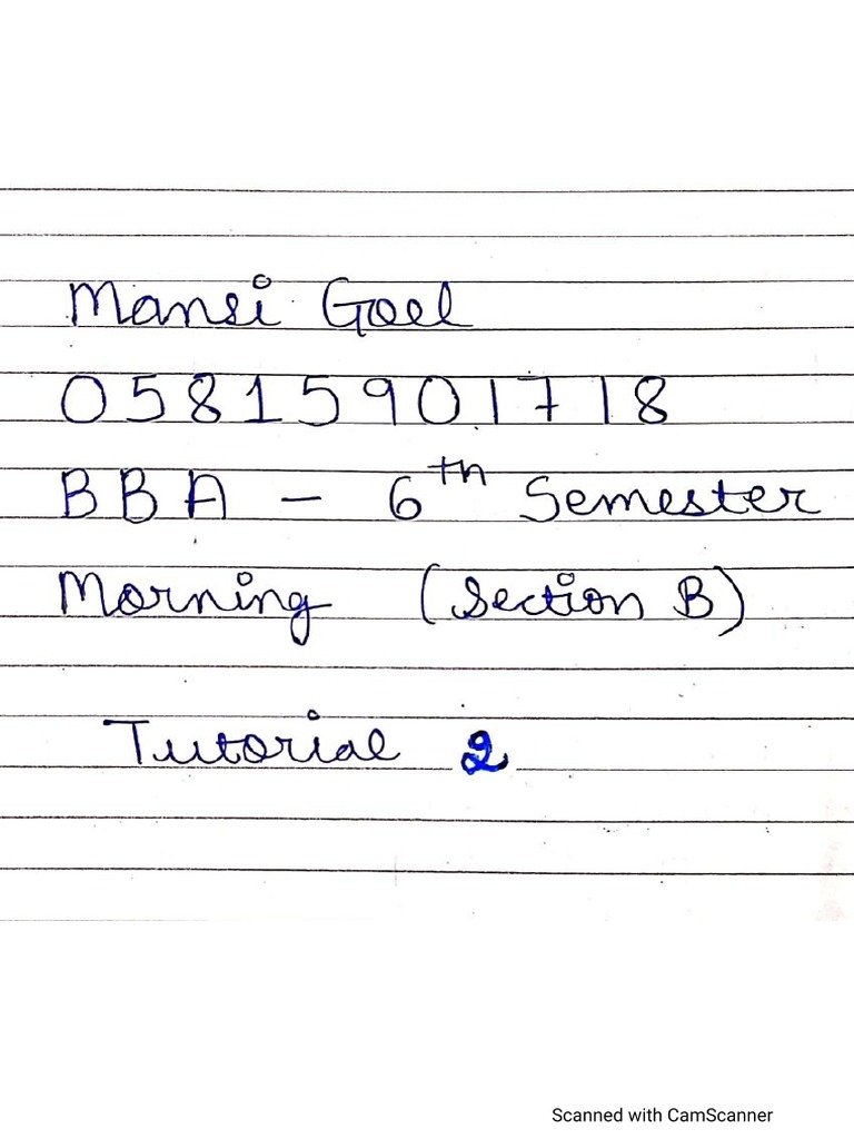 BPSM Tutorial 2 | PDF