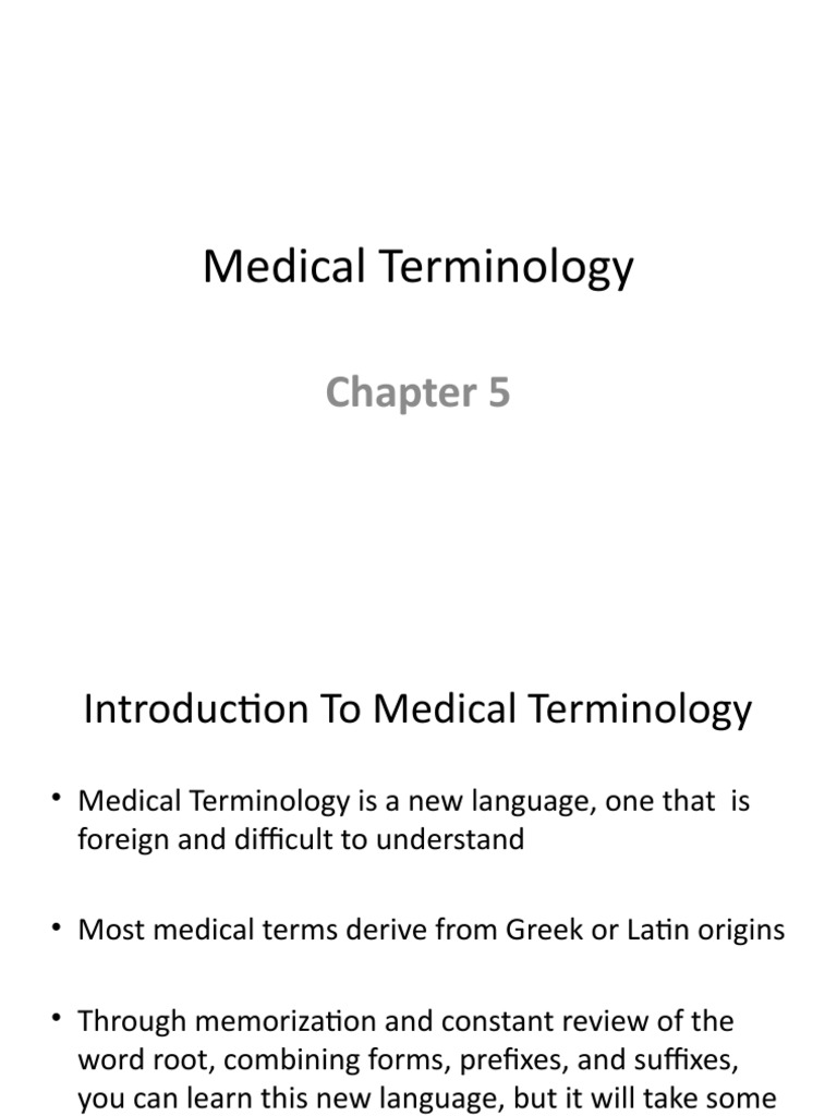 Medical Terminology-1 2 | PDF | Anatomical Terms Of Location | Linguistics