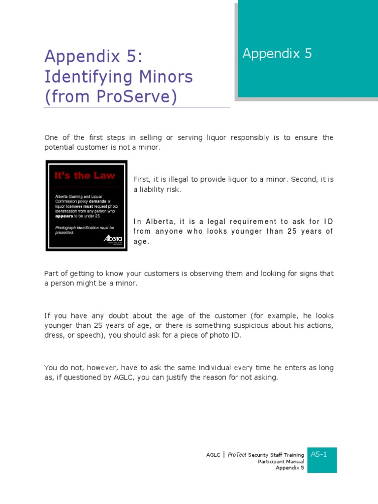 Identifying Minors | PDF | Identity Document | Government And Personhood