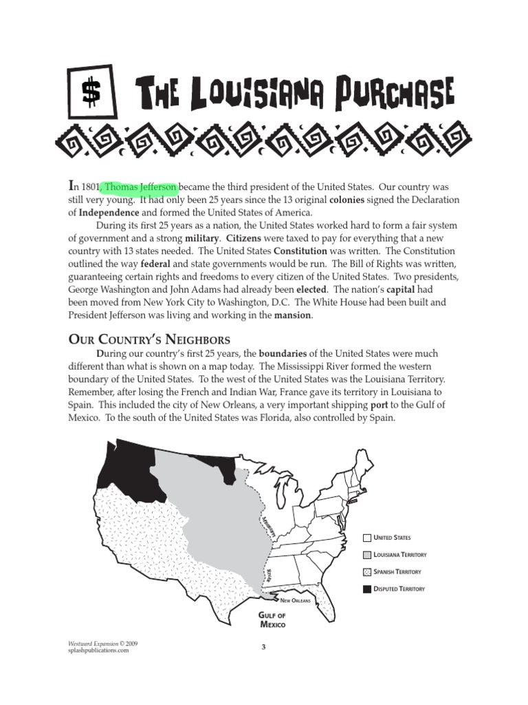 Kami Export - Louisiana Purchase Lesson | PDF | Louisiana Purchase ...