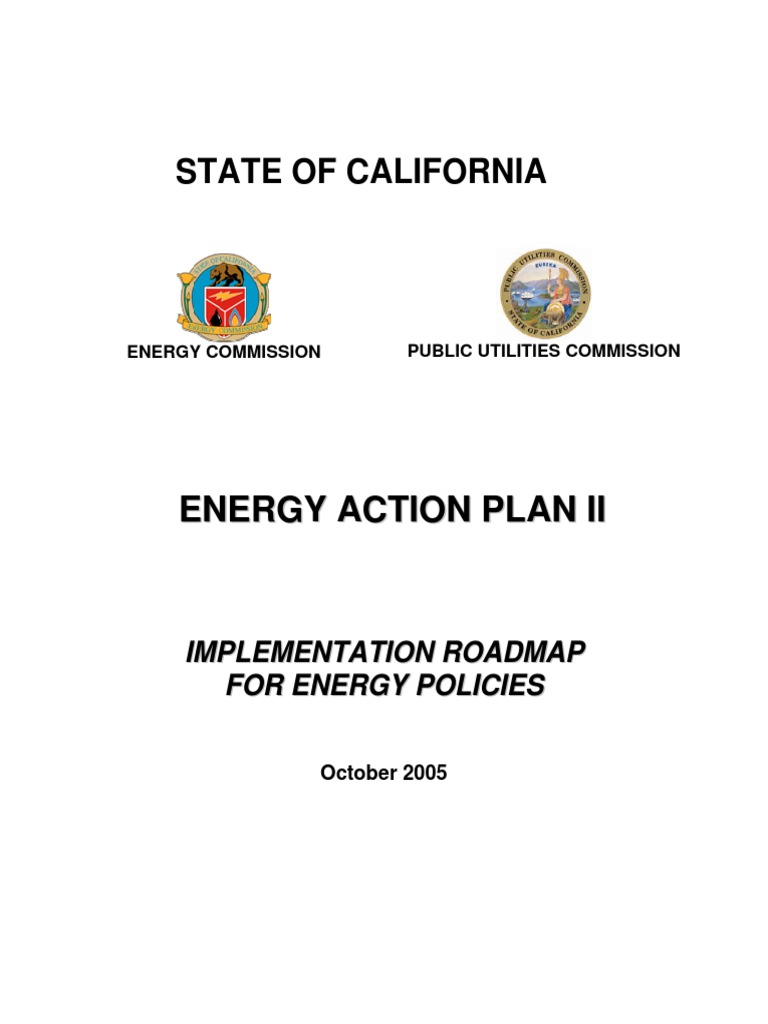 Energy Action Plan | PDF | Efficient Energy Use | Natural Gas