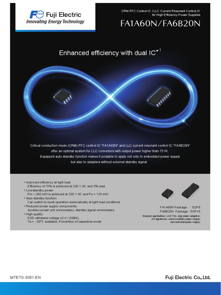 FA1A60N/FA6B20N: Enhanced Efficiency With Dual IC | PDF | Power Supply ...