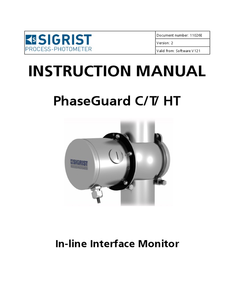 Instruction Manual: Phaseguard C/ T/ HT | PDF | Switch | Power Supply