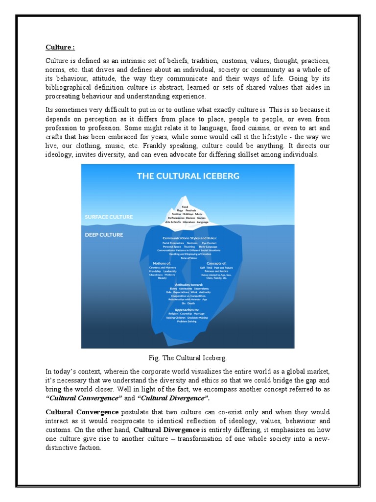 Culture:: "Cultural Convergence" and "Cultural Divergence" | Download ...