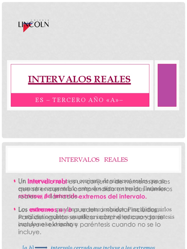 Intervalos Reales | PDF | Intervalo (Matemáticas) | Análisis real