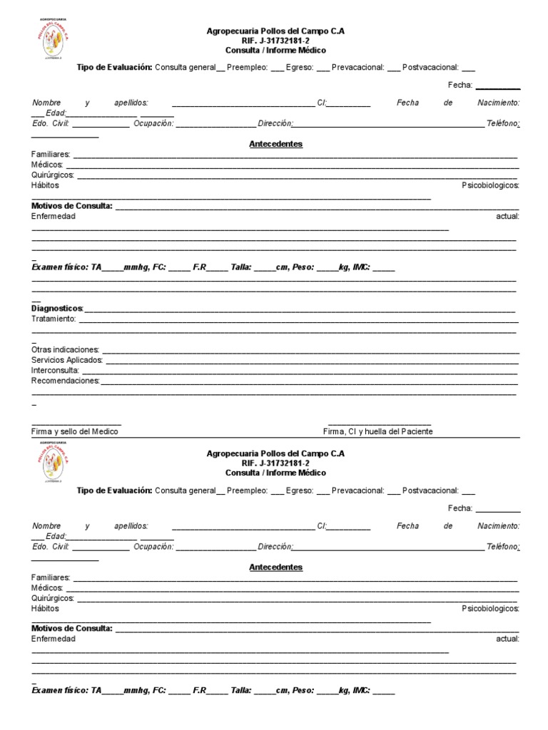 Formato CONSULTA GENERAL APC 04-09-2020 | PDF | Medicina | Medicina CLINICA