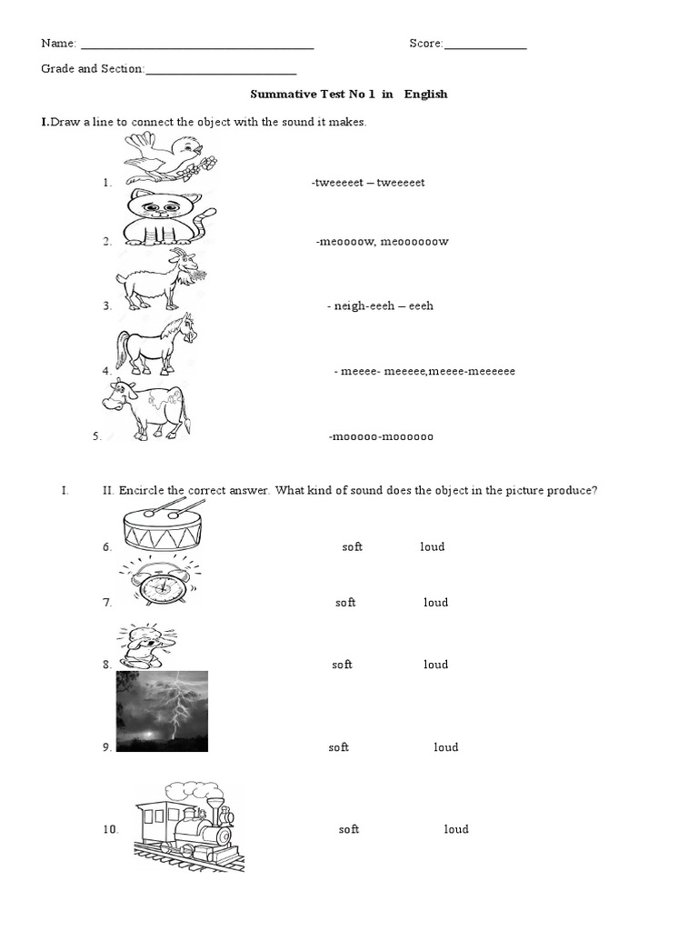 Summative Test # 1in English | PDF