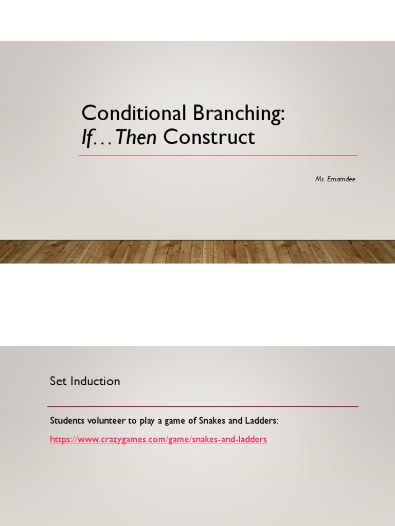 Conditional Branching | PDF | Algorithms | Mathematical Logic