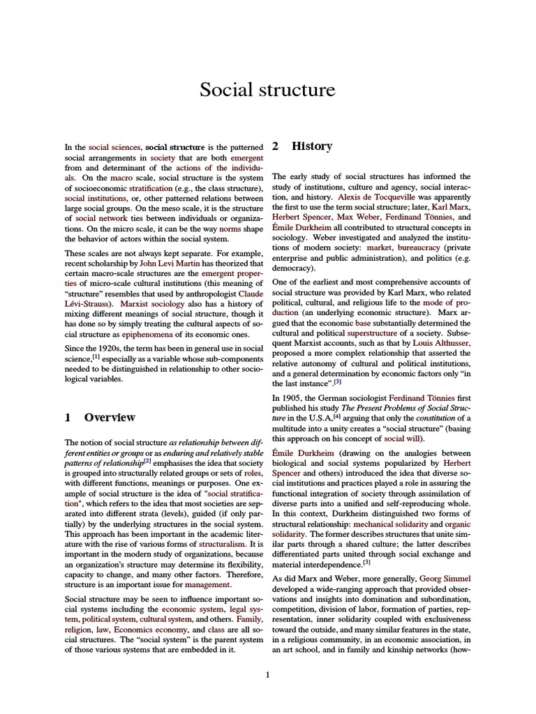 Social Structure - Definition | Download Free PDF | Social Structure ...