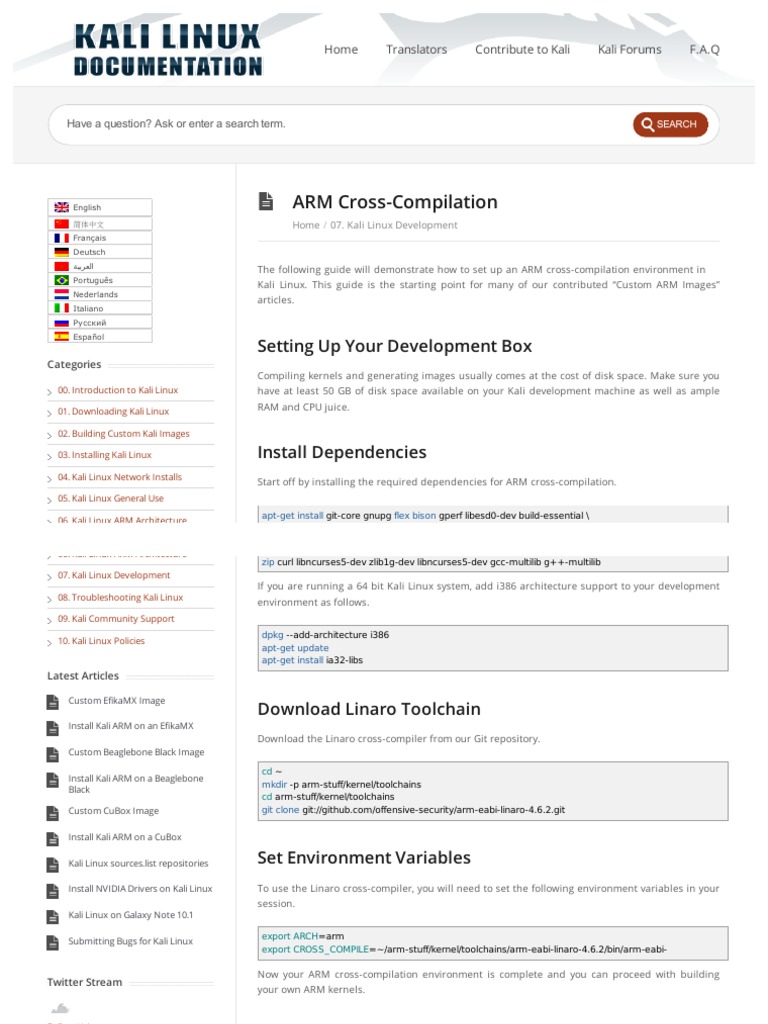 ARM Cross-Compilation: Setting Up Your Development Box | PDF | Linux ...