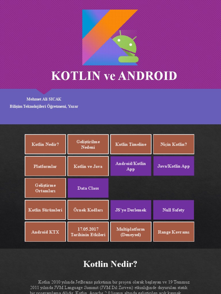 KOTLIN Ve ANDROID | PDF
