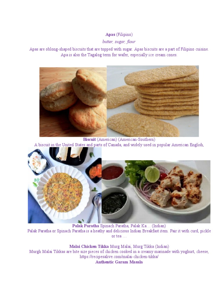 Apas (Filipino) : Butter, Sugar, Flour | PDF