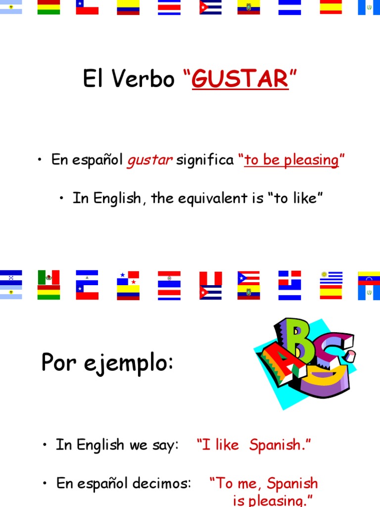 Gustar Spanish Powerpoint | Download Free PDF | Morphology | Linguistic ...