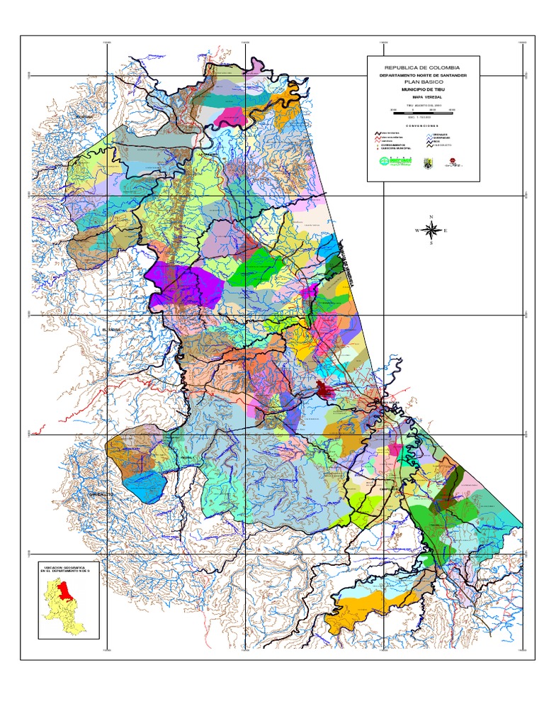Mapa Veredal del Municipio de Tibú | PDF