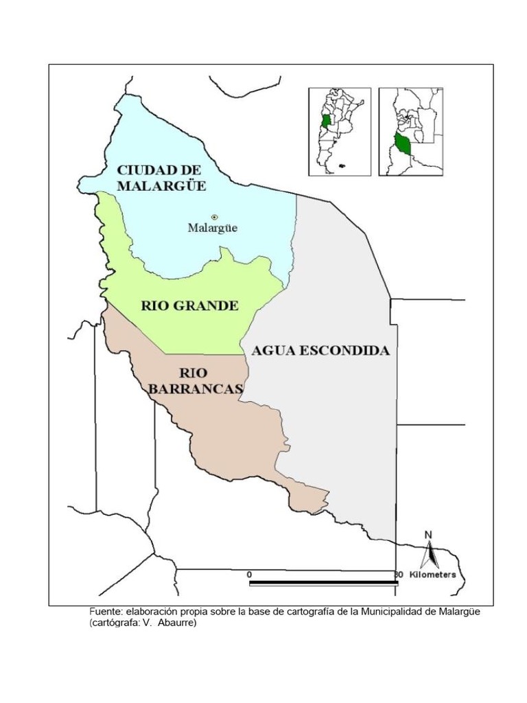 Mapa Malargue y Distritos | PDF