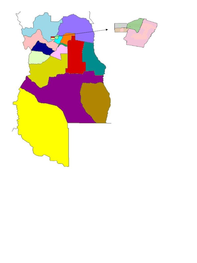 Mapa Mendoza Político Mudo | PDF
