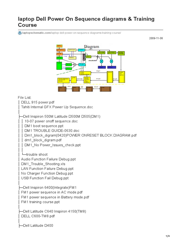 Dell Laptop Power Sequence Training | PDF | Computers
