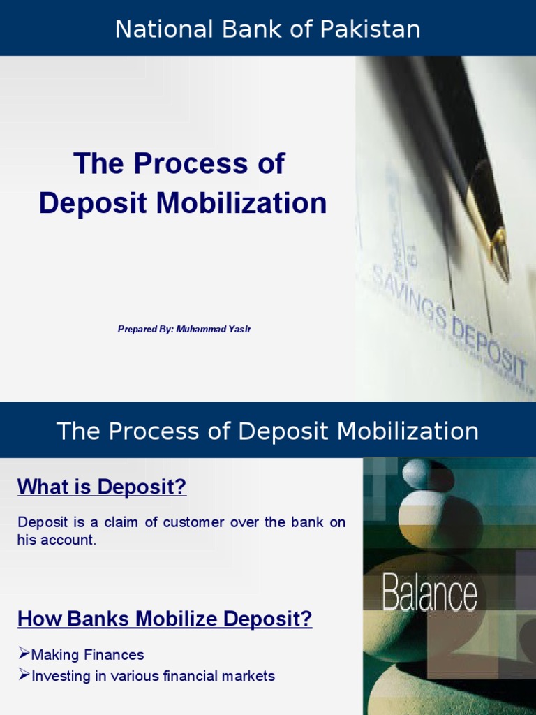 Process of Deposit Mobilization | PDF | Financial Markets | Deposit Account