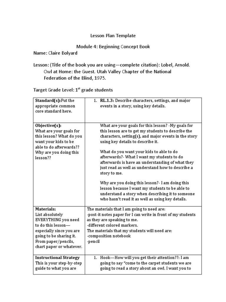 Edt 315 Module 4 Lesson Plan 2 | PDF | Communication