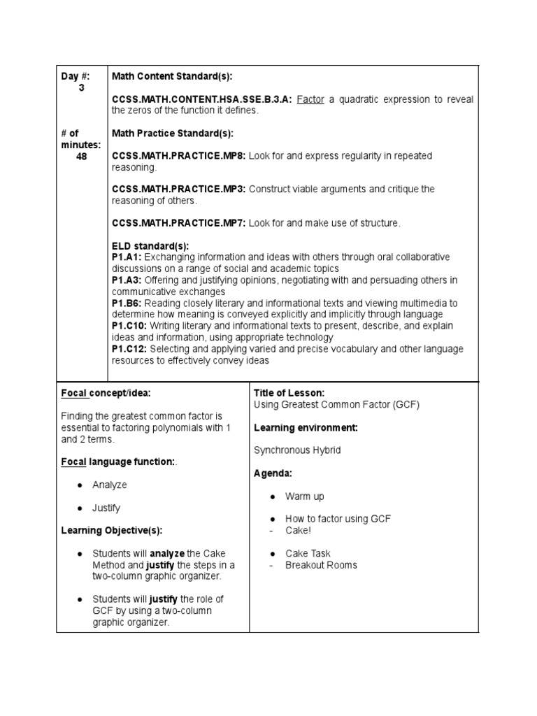 Edtpa Lesson Plans Dragged 2 | PDF | Question | Vocabulary