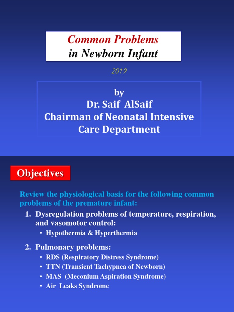 Common Problems: in Newborn Infant | PDF | Preterm Birth | Sepsis